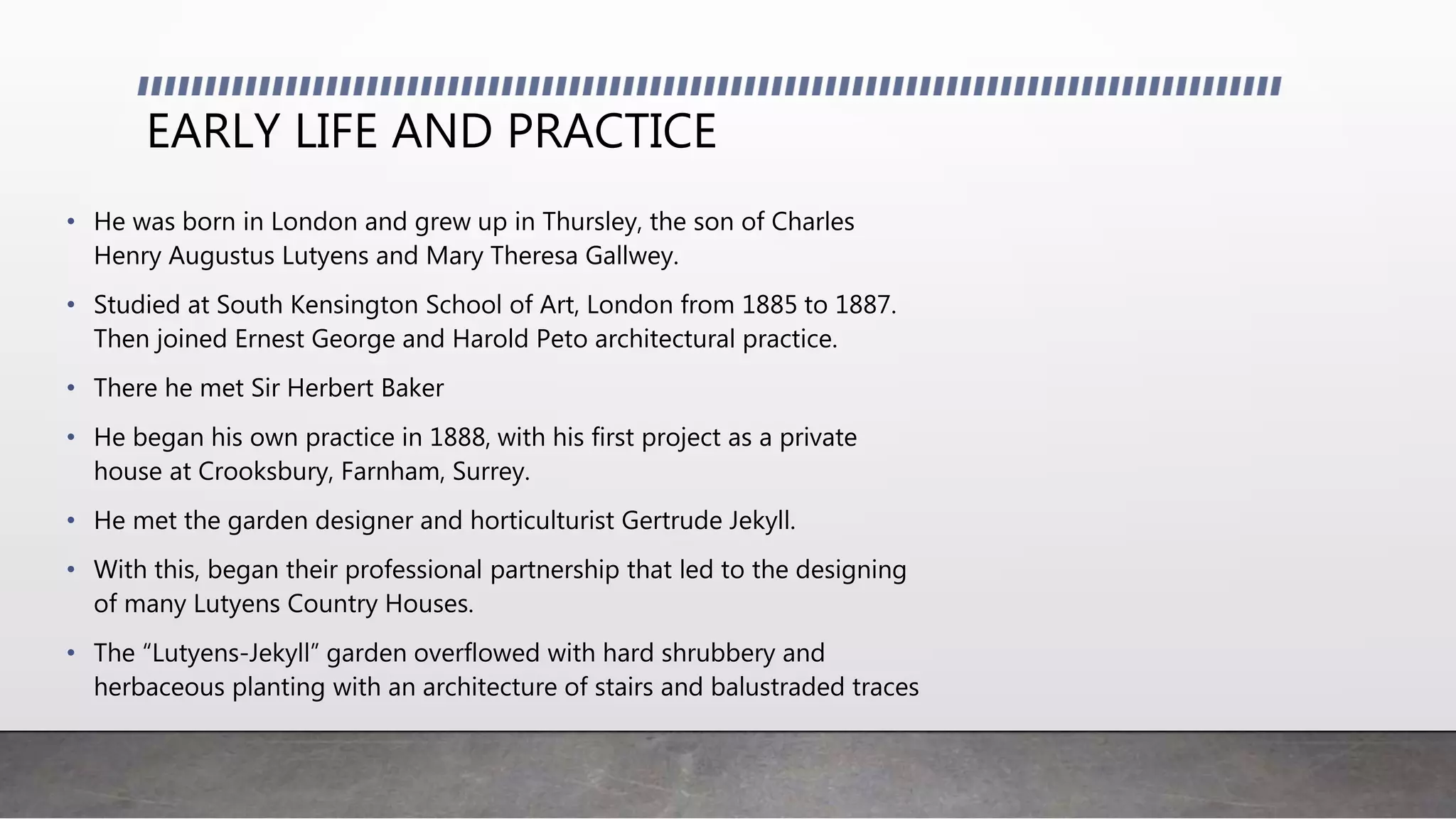 Sir edwin lutyens | PPTX