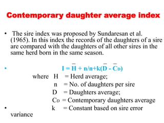 Sire evaluation | PPTX