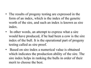 Sire evaluation | PPTX