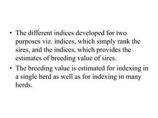 Sire evaluation | PPTX