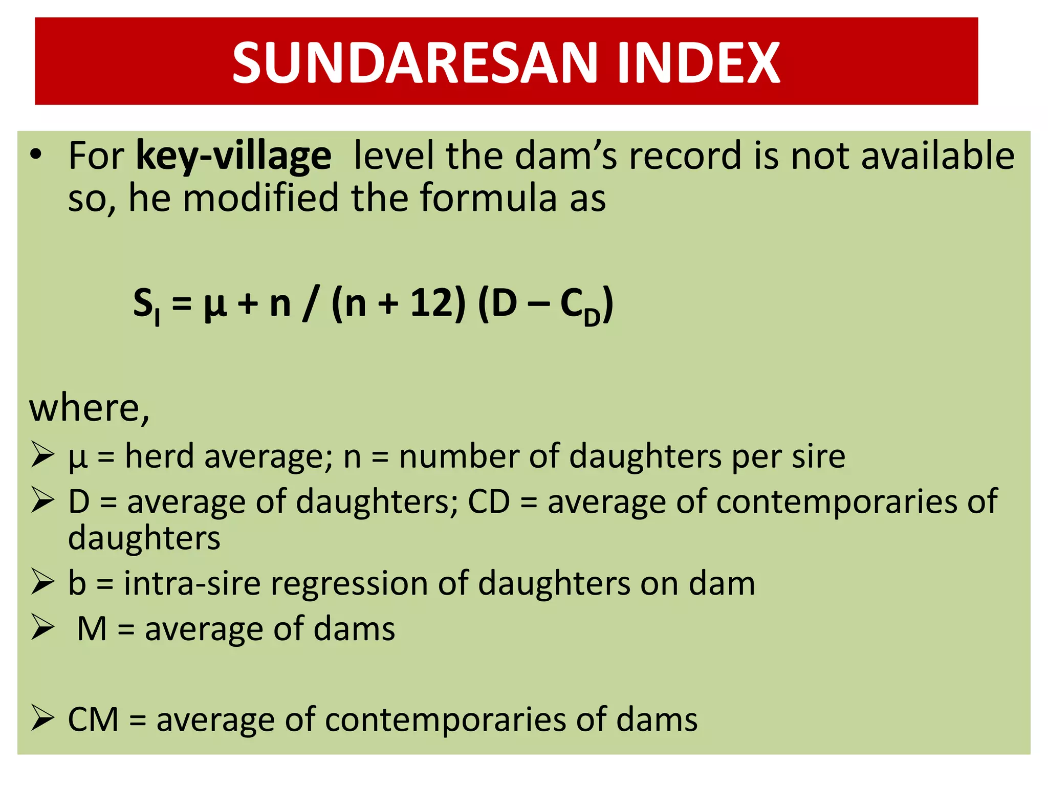 Sire evaluation | PPTX