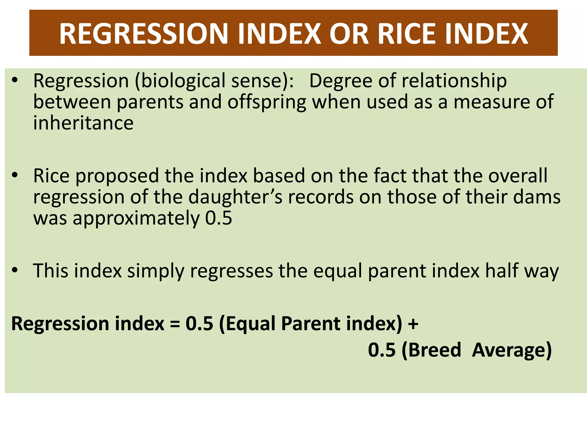 Sire evaluation | PPTX