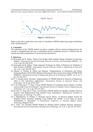 Multi-Attribute Decision Making with VIKOR Method for Any Purpose Decision | PDF | Computer ...