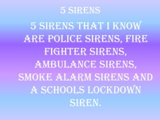 Sirens therese | PPTX