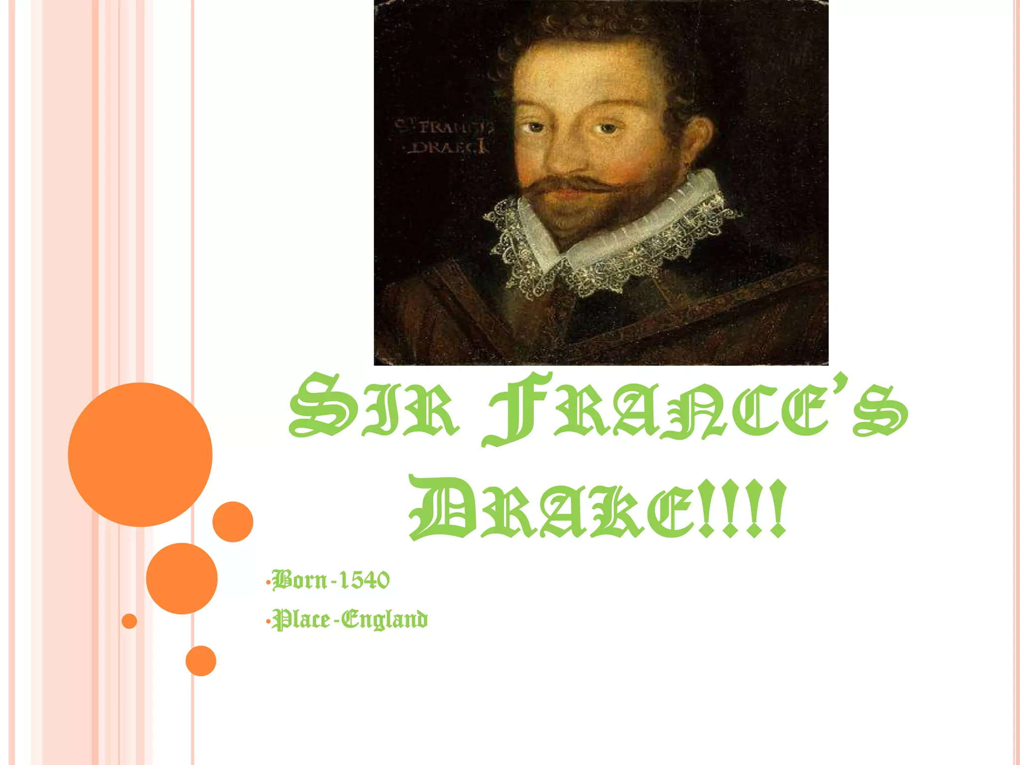 Sir France’S Drake Ss Project G.R | PPTX