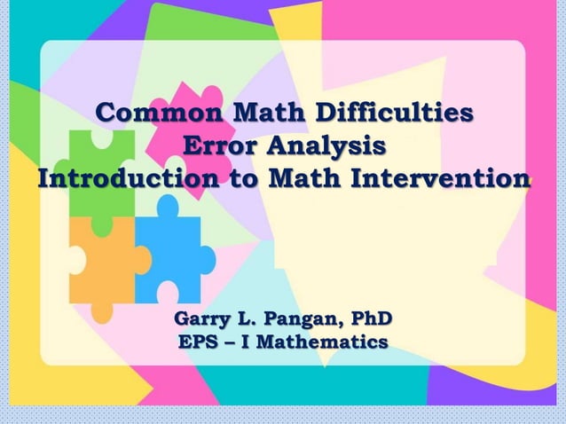 Sir Garry L. Pangan_Math Interventions.ppt | Free Download