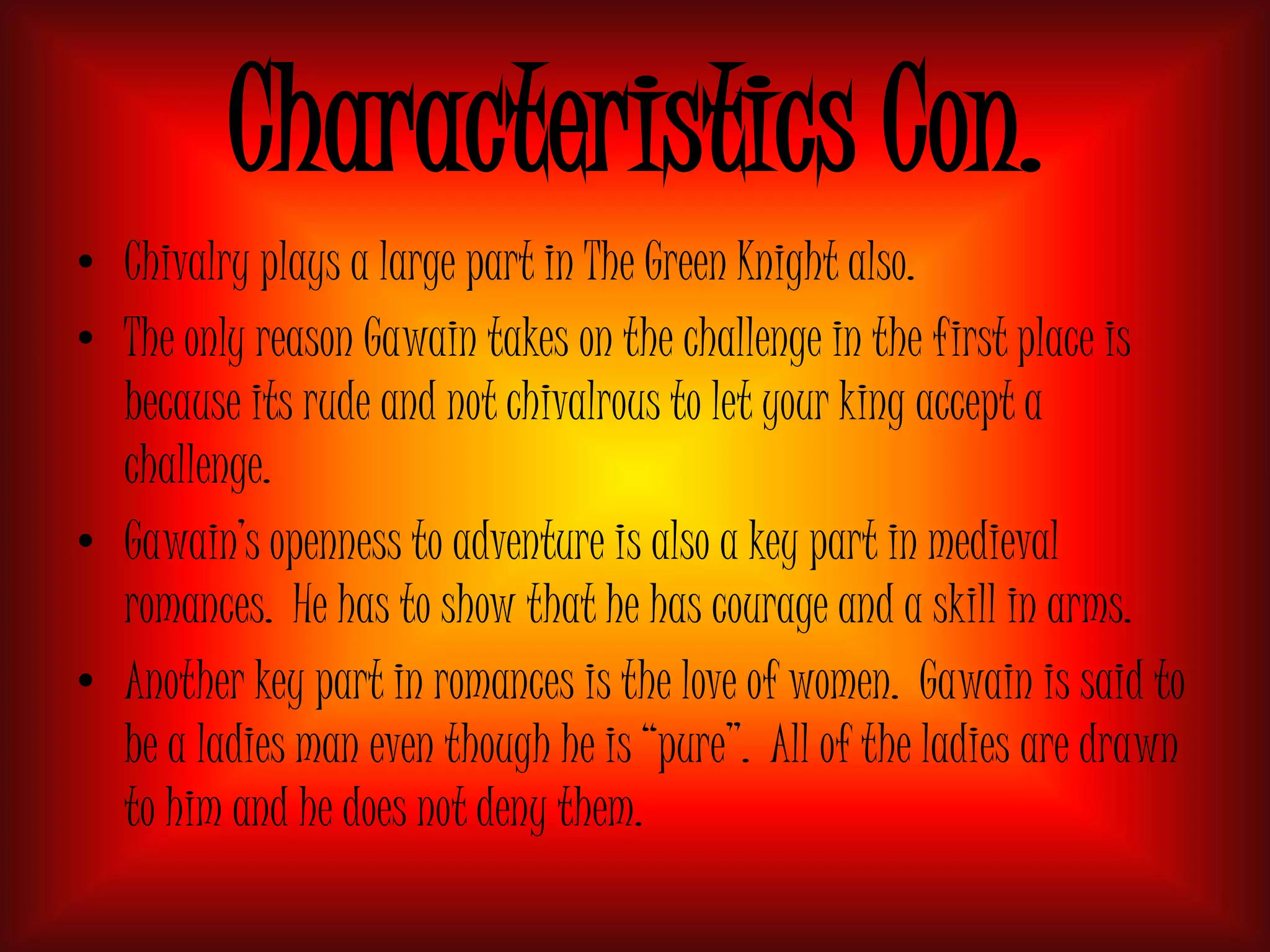 Sir gawain and the green knight | PPTX