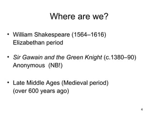 Sir gawain and the green knight | PPT