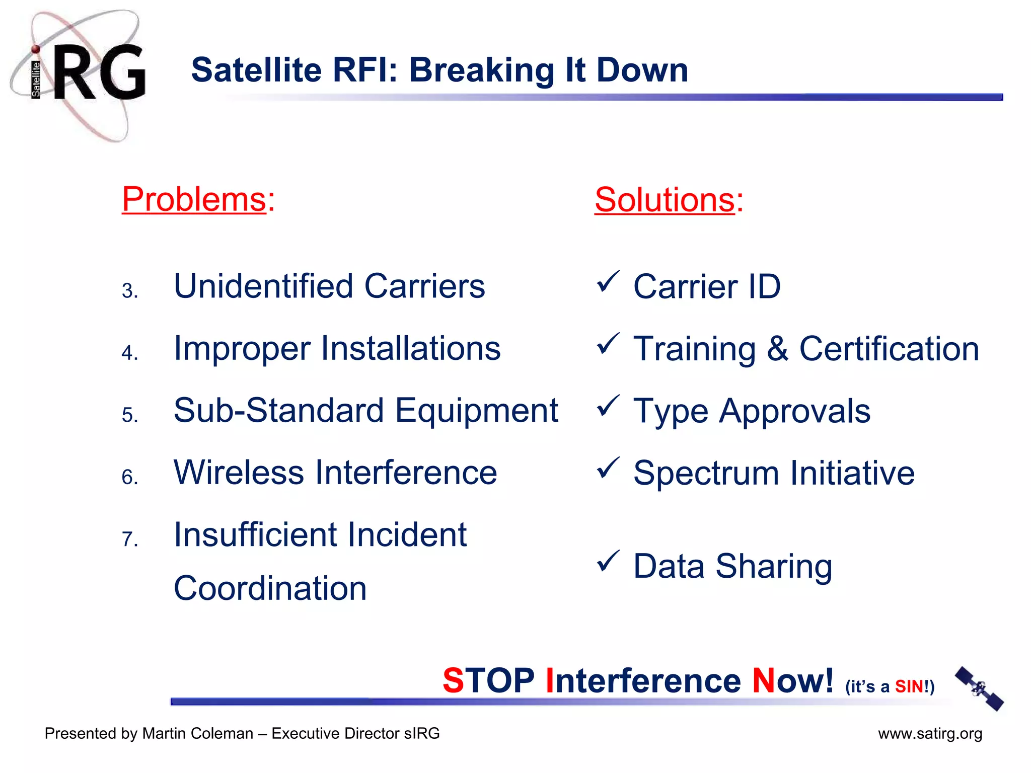 sIRG General PPT | PPT