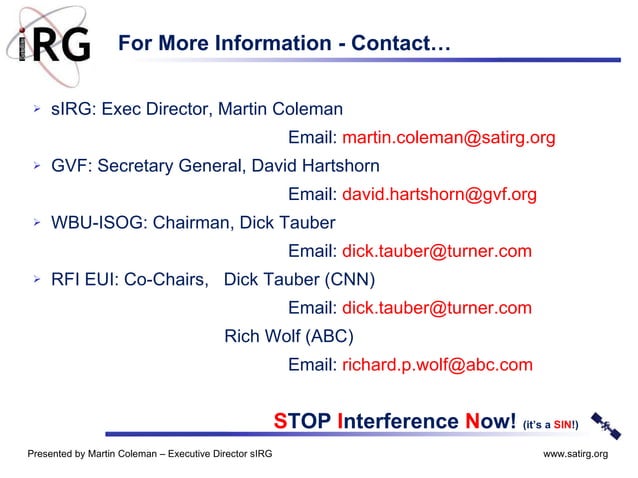 sIRG General PPT | PPT