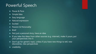Engaging Learners to Speak with Power & Passion | PPTX