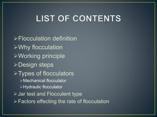 Coagulation and Flocculation | PPTX | Chemistry | Science