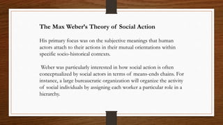 Theories of Max Weber/ | PPTX