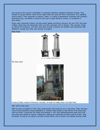 Sir humphry davy | DOCX
