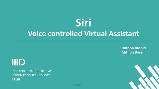 Siri voice controlled personal assistant | PPTX