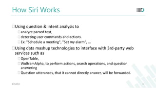 Siri voice controlled personal assistant | PPTX