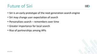 Siri voice controlled personal assistant | PPTX