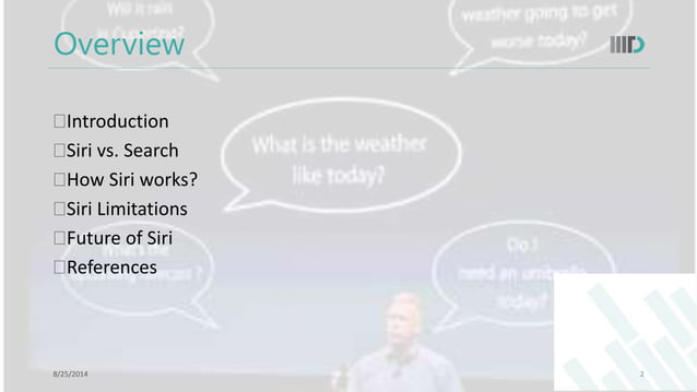 Siri voice controlled personal assistant | PPTX