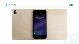 Siri voice controlled personal assistant | PPTX