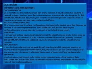 Siri communications profile | PPTX