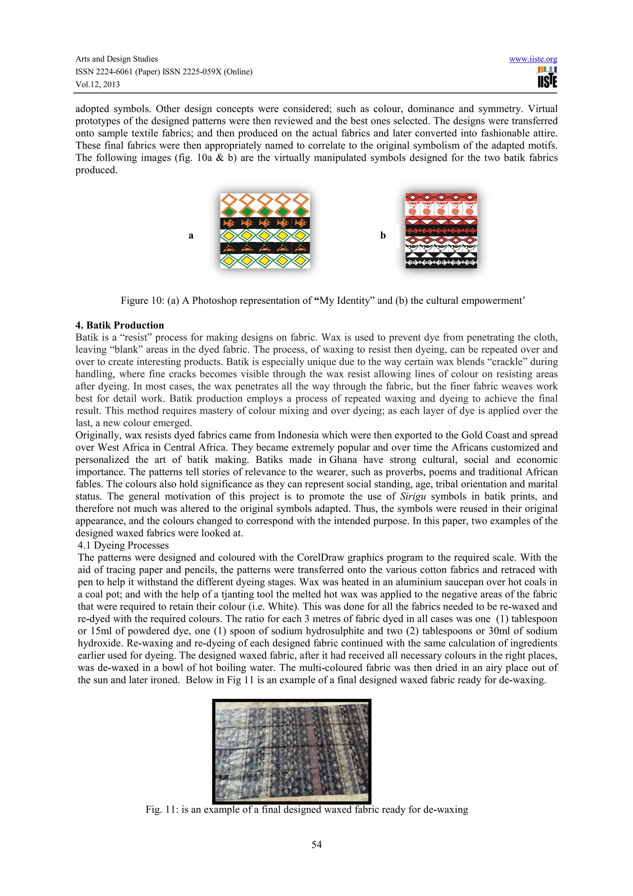 Sirigu symbols a metaphoric element for batik prints | PDF