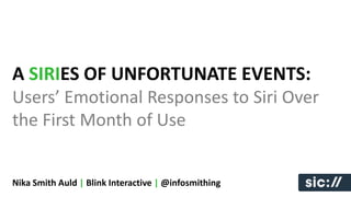 Siri nika smith auld_sic 2012 presentation | PPT