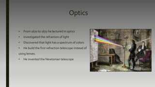 Sir isaac newton's dark secret | PPTX