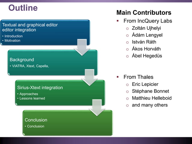 V for visualization: VIATRA finally goes graphical thanks to Sirius! | PPTX | Databases ...