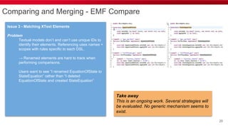 [Siriuscon2018] Integrating Sirius, Xtext and EMF Compare to Design Simulators of Complex ...