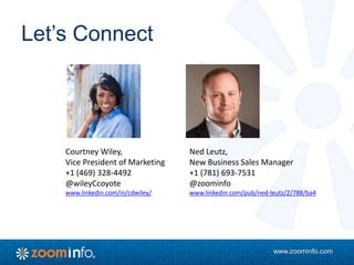 SiriusDecisions Summit 2014 | Smart Data Management Case Study with ZoomInfo | PPTX | Sales ...