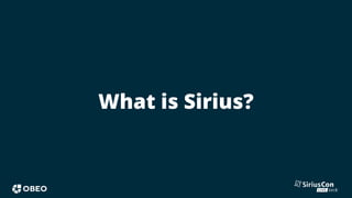 [SiriusCon 2020] Sirius Overview and Roadmap | PPT