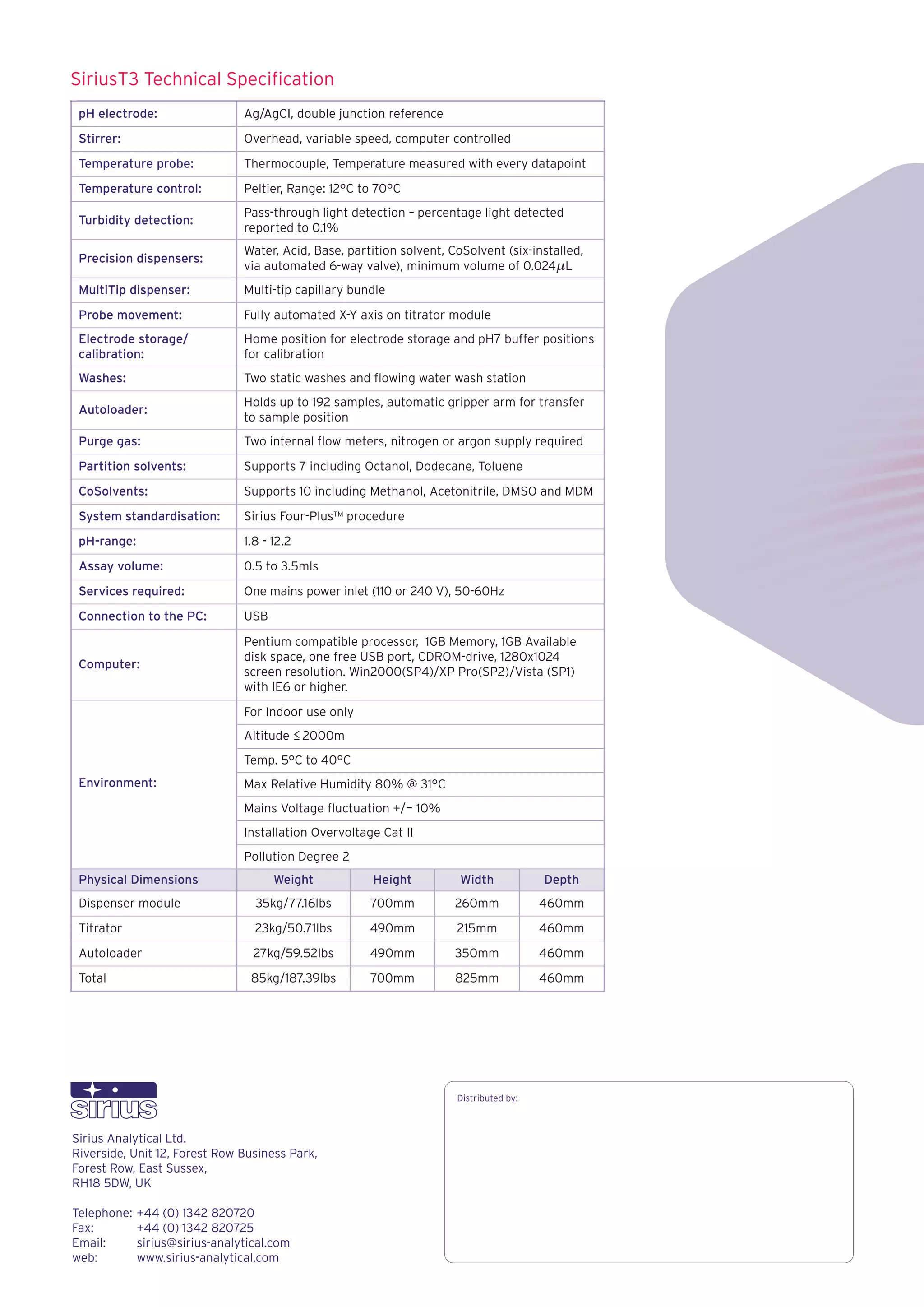 SiriusT3 Brochure | PDF