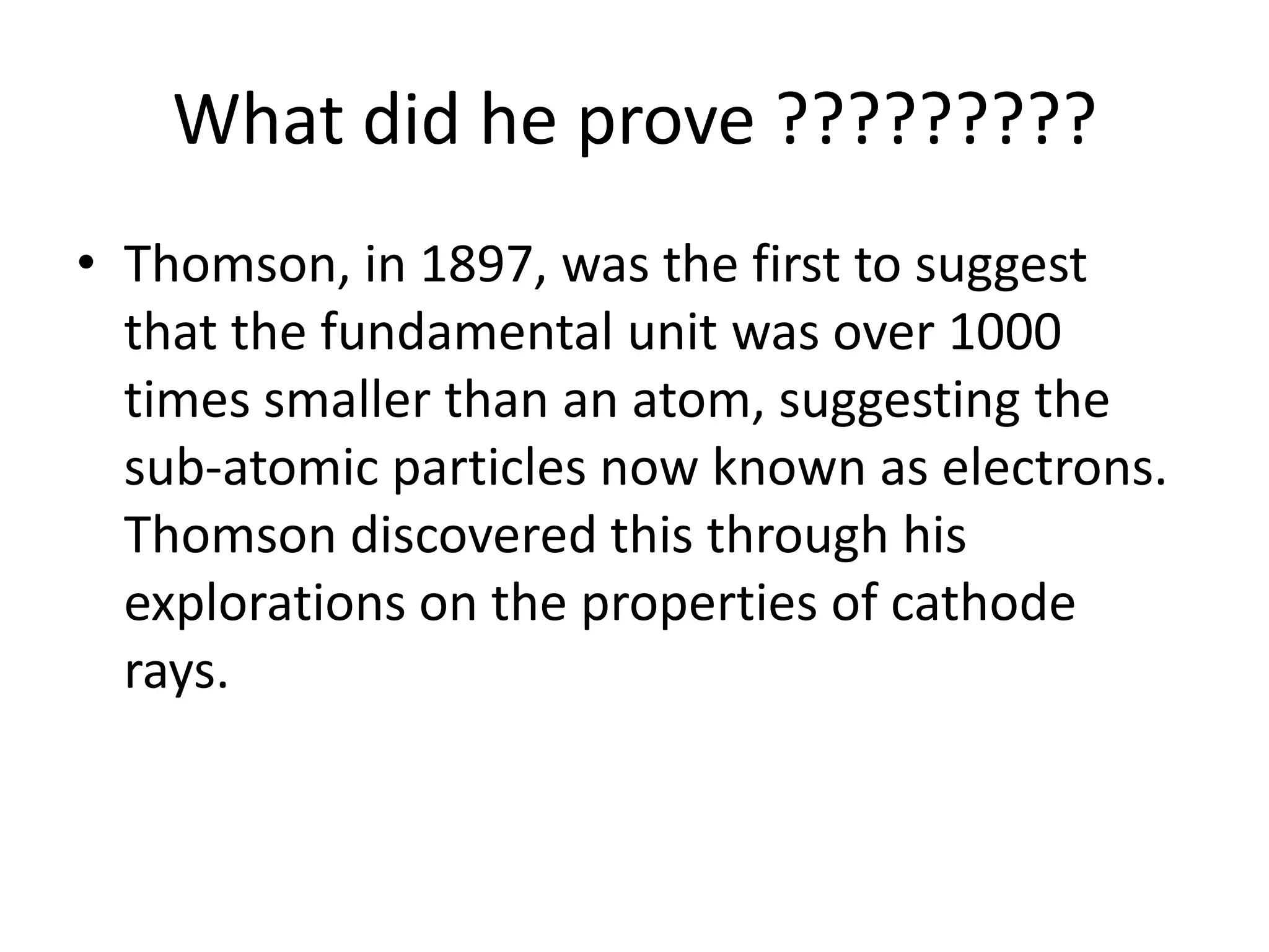 Sir J.J Thomson | PPTX