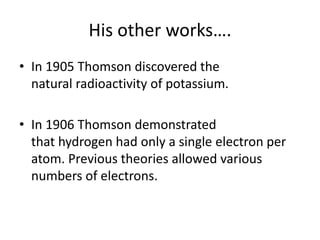 Sir J.J Thomson | PPTX