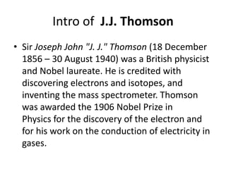 Jj Thomson Discovery