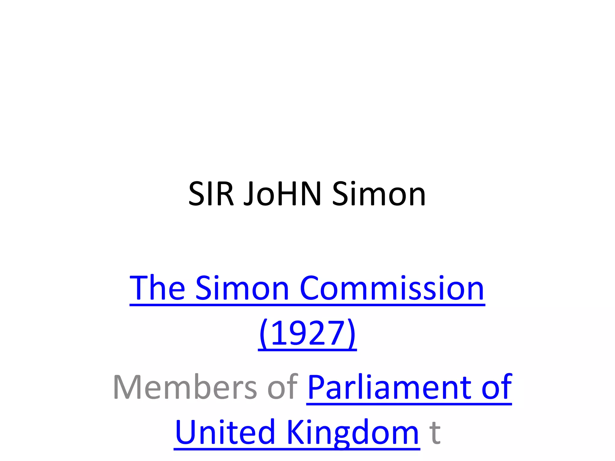Sir jo hn simon | PPT