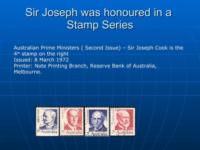 Sir joseph cook | PPT