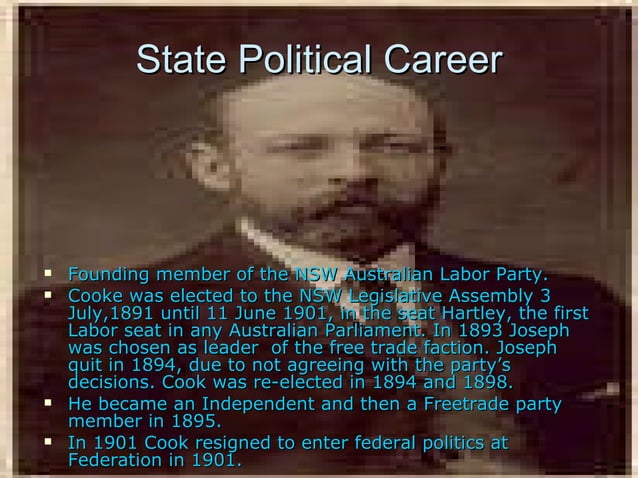 Sir joseph cook | PPT