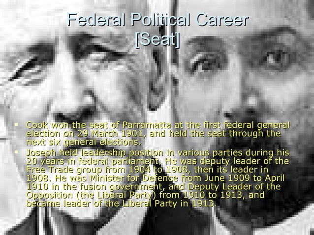 Sir joseph cook | PPT