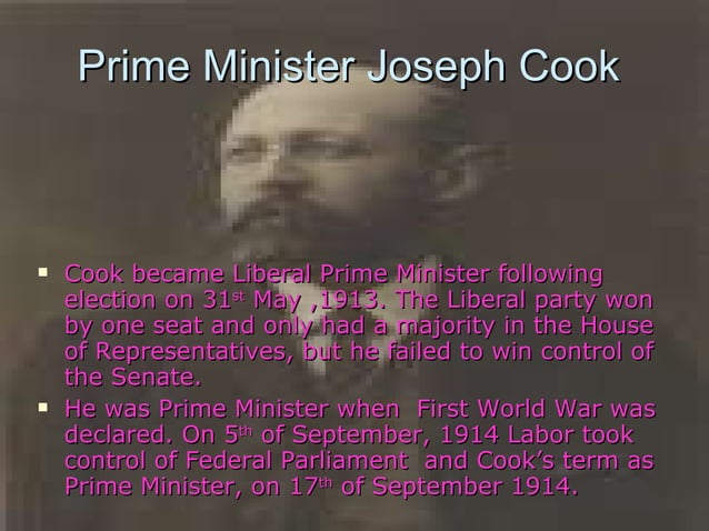 Sir joseph cook | PPT