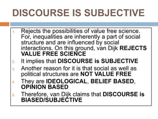 DISCOURSE AND POWER | PPTX