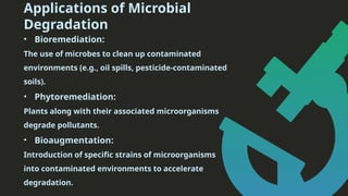 presentation microbial degradation of chemicals | PPTX