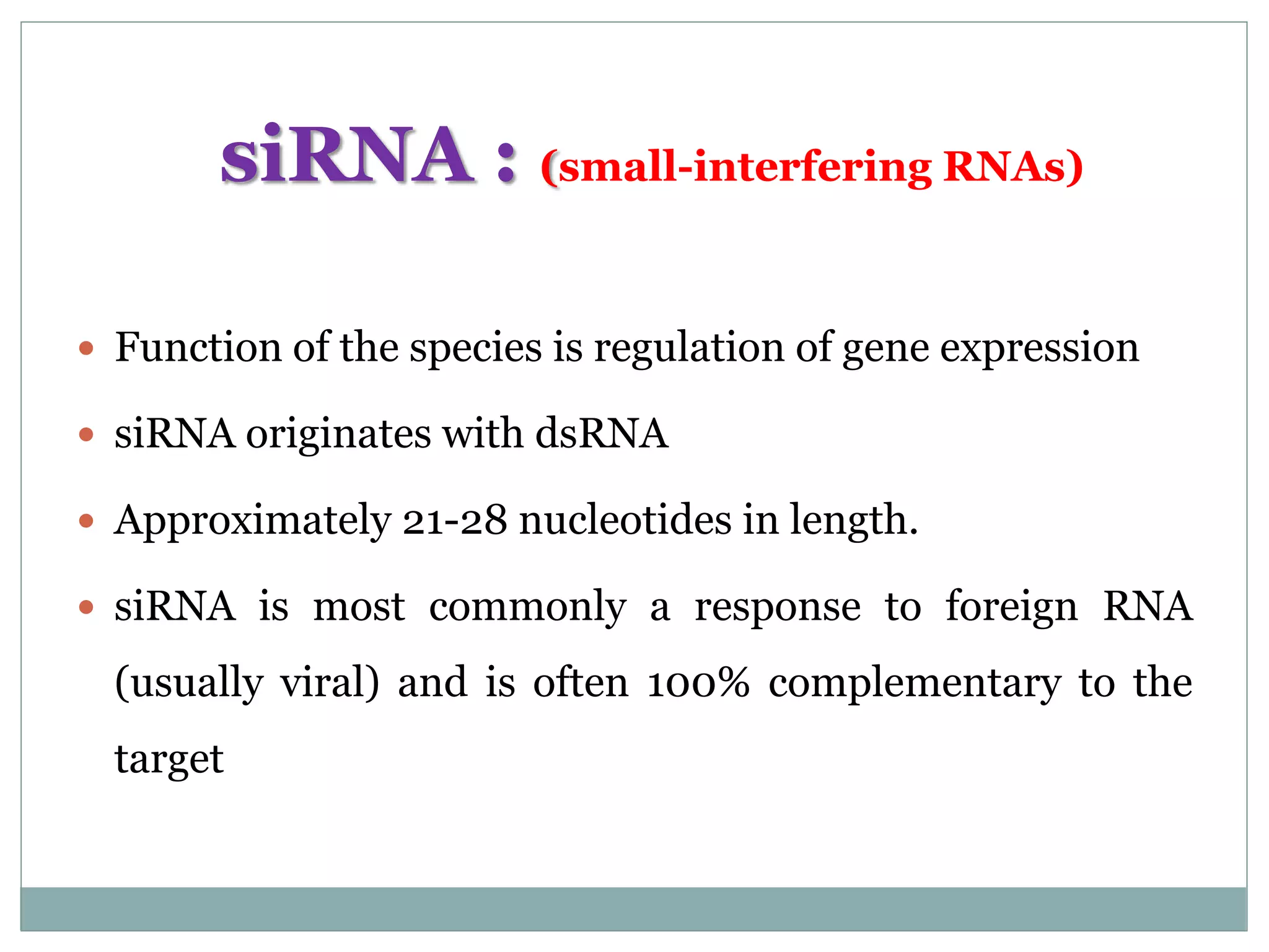 SiRNA | PPTX
