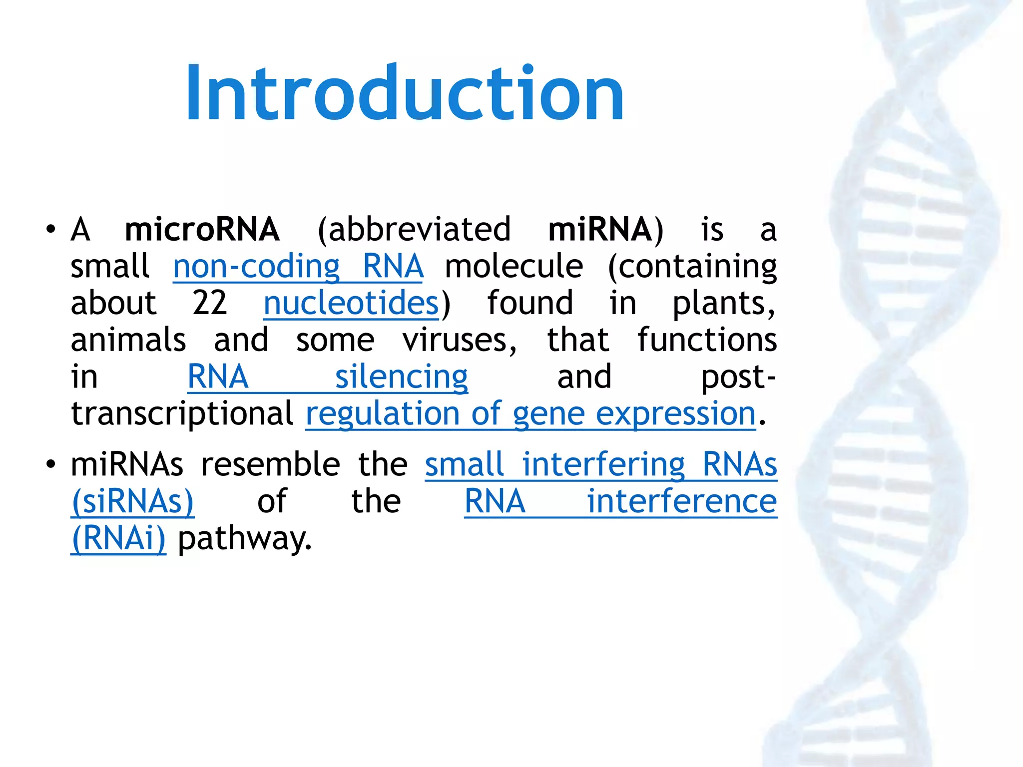 Si rna and micro rna | PPTX