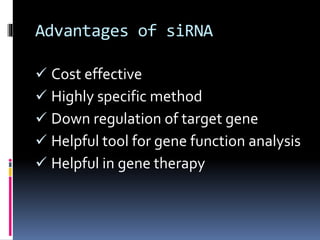 Sirna and sh rna | PPTX