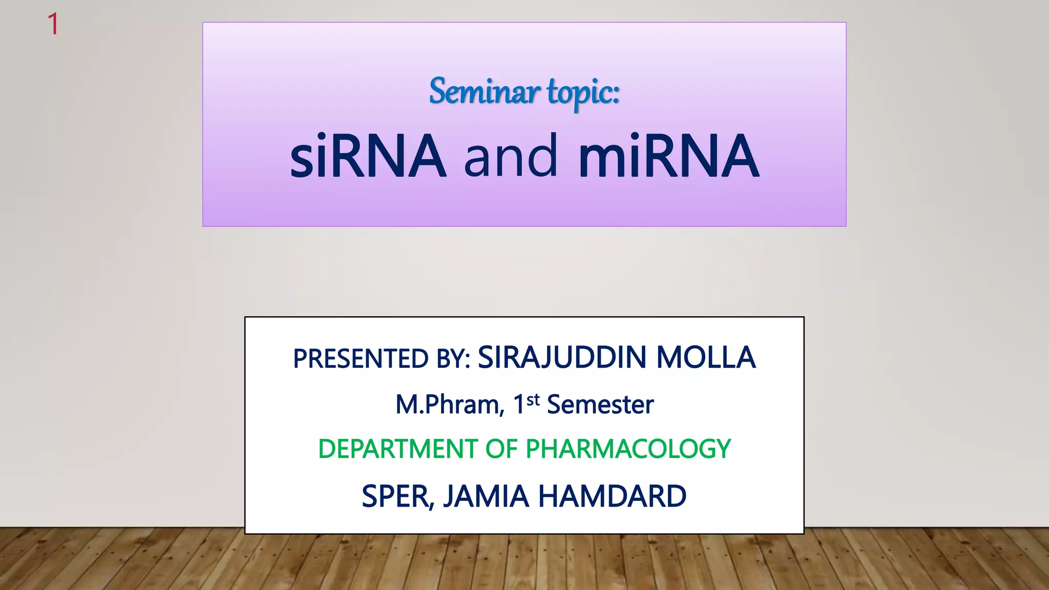 SiRNA & MiRNA.pptx
