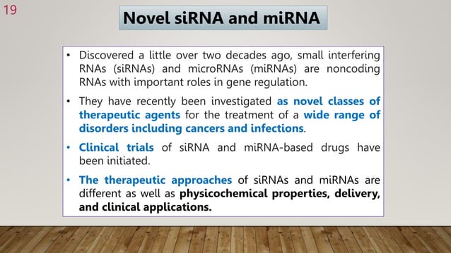 SiRNA & MiRNA.pptx | Programming Languages | Computing