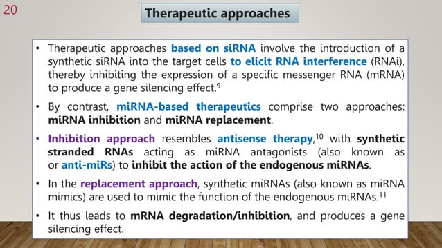 SiRNA & MiRNA.pptx | Programming Languages | Computing