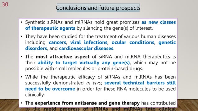 SiRNA & MiRNA.pptx | Programming Languages | Computing
