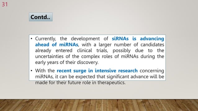 SiRNA & MiRNA.pptx | Programming Languages | Computing